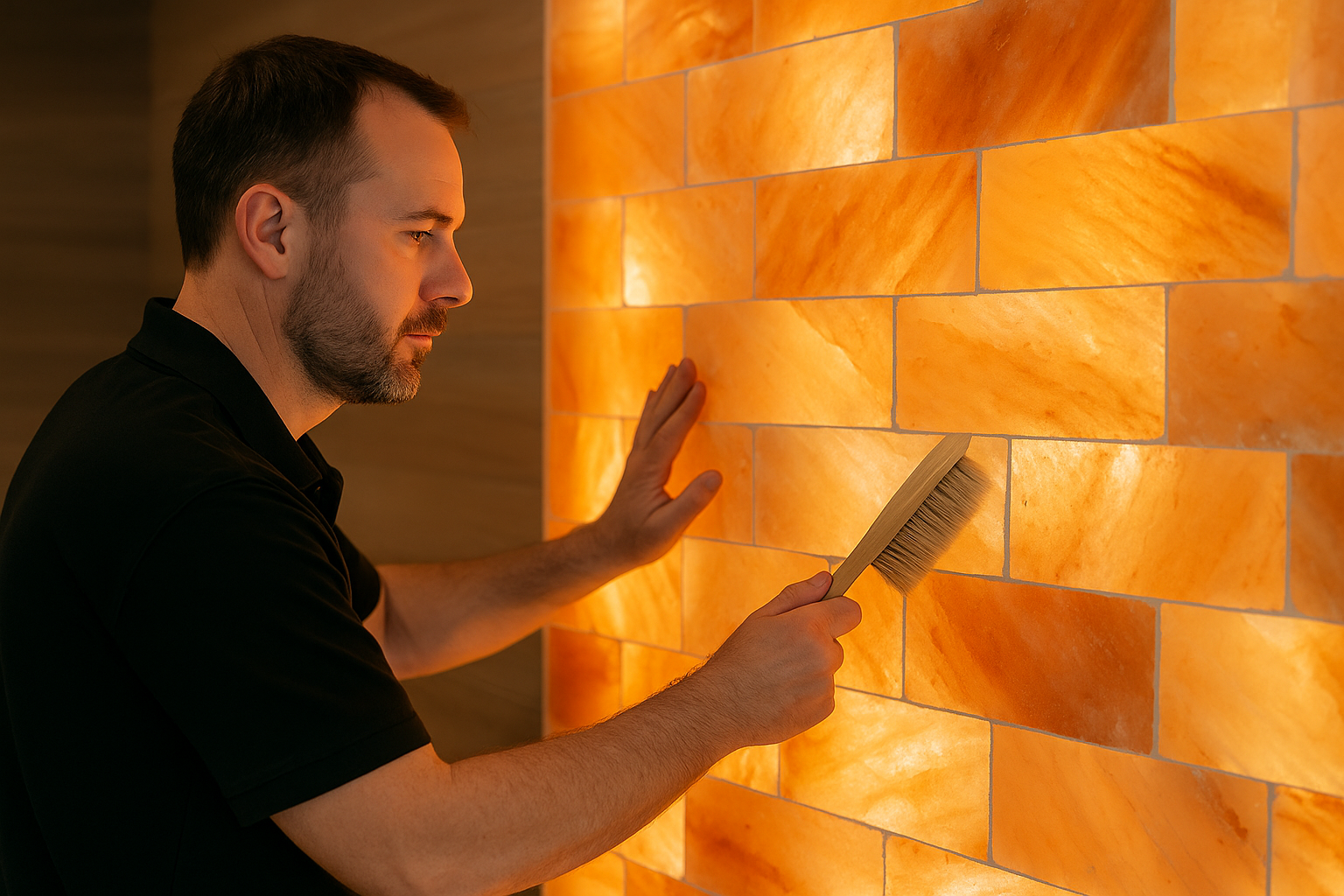 Clean & Maintain a Pink Salt Wall (Step-by-Step) – Salt Bricks Wall LLC